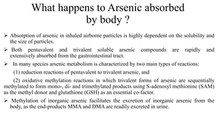 Toxicity of arsenic | PPTX