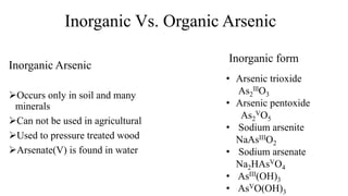 Toxicity of arsenic | PPTX | Science