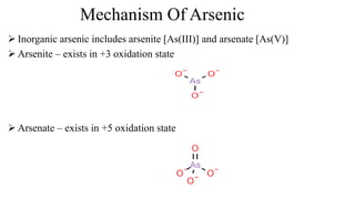 Toxicity of arsenic | PPTX | Science