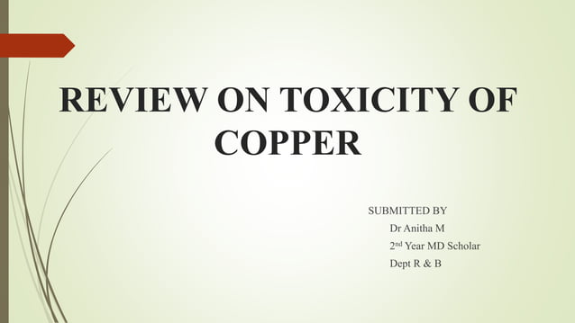 Toxicity of Copper - Ayurvedic perspective of Tamra | PDF | Digestive Disorders | Diseases and ...
