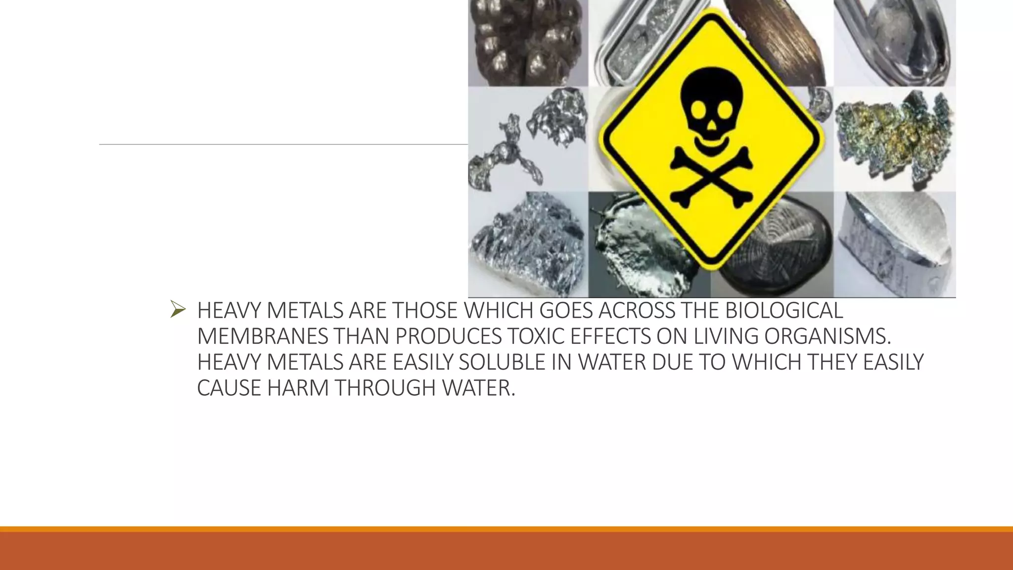 Toxicity of heavy metals | PPTX