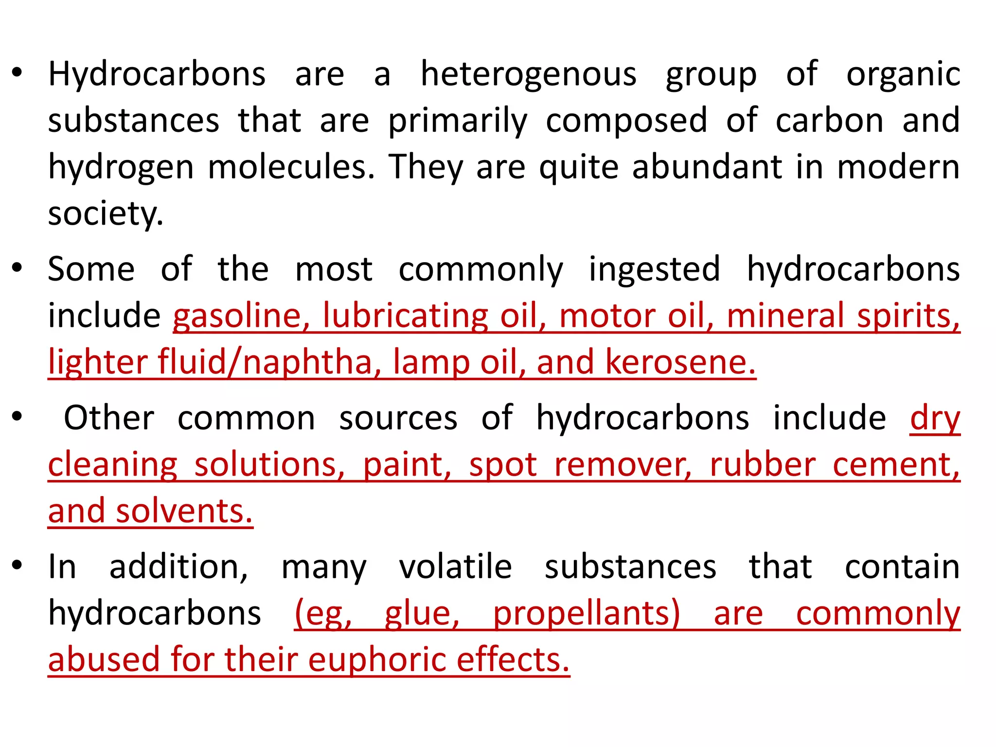 Toxicity of hydrocarbons | PPTX