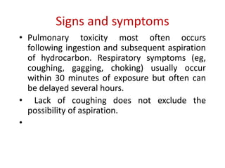 Toxicity of hydrocarbons | PPTX