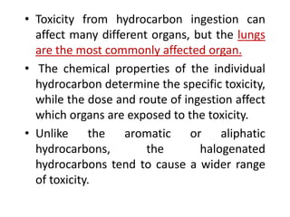 Toxicity of hydrocarbons | PPTX