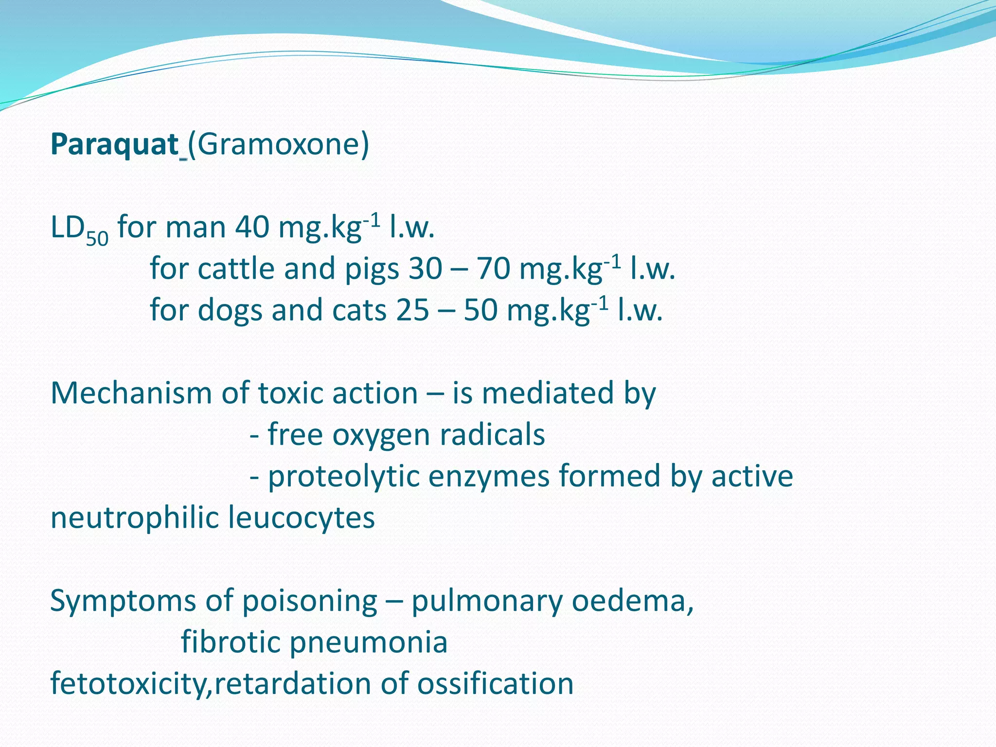 Toxicity of pesticides | PPTX