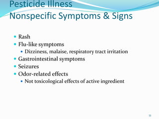 Toxicity of pesticides | PPTX
