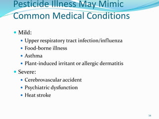 Toxicity of pesticides | PPTX