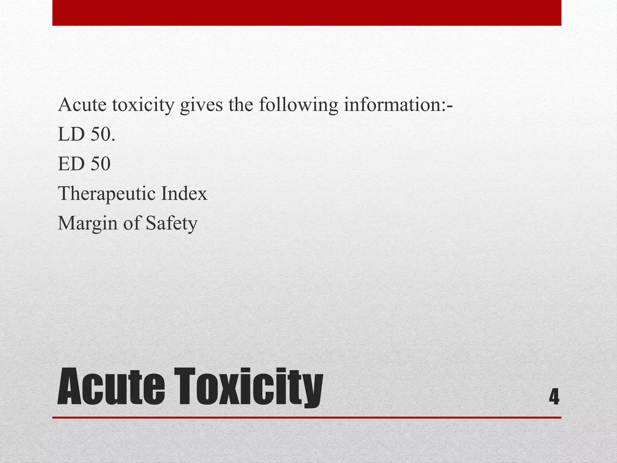 Toxicity slides | PDF