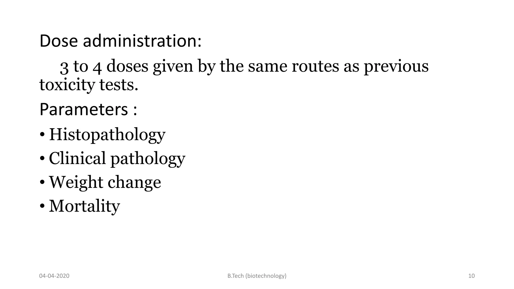 Toxicity studies | PPTX