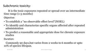Toxicity studies | PPTX