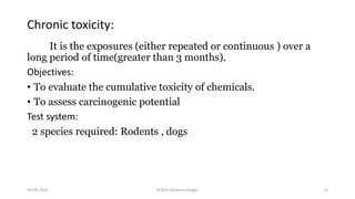 Toxicity studies | PPTX