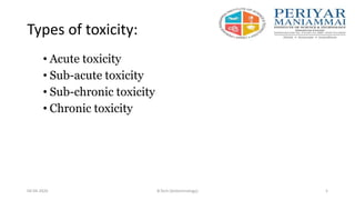 Toxicity studies | PPTX