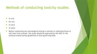 Toxicity studies.pptx and its guidelines | PPTX