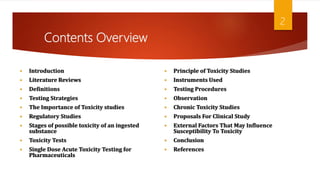 Toxicity study | PPTX