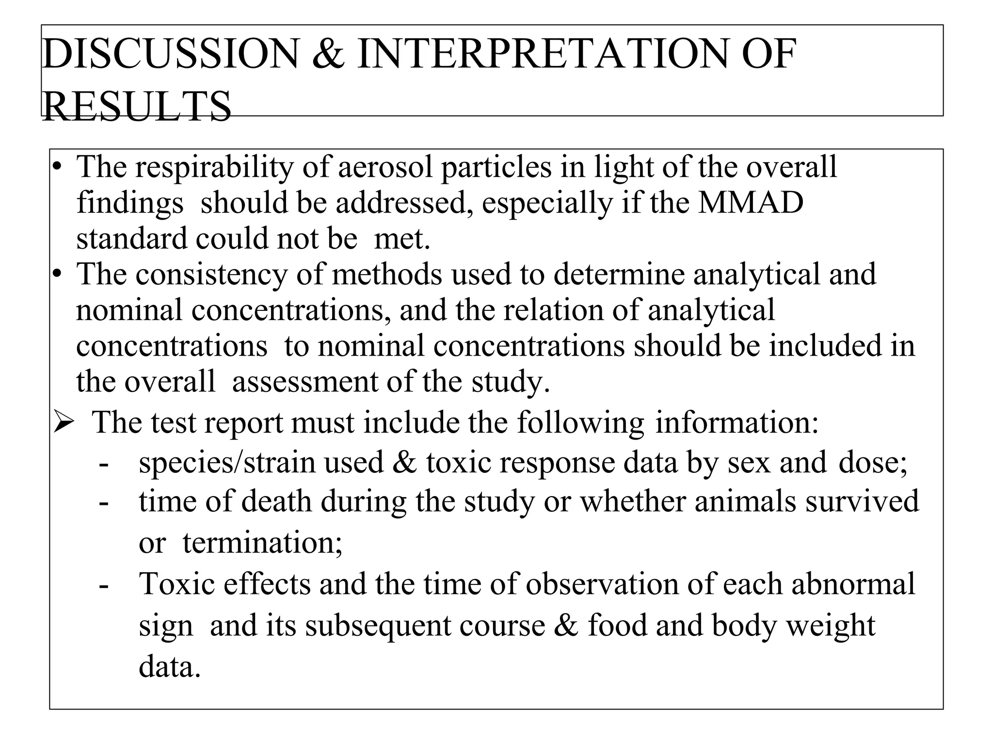 Inhalation Toxicity Studies- OECD guidelines | PPTX