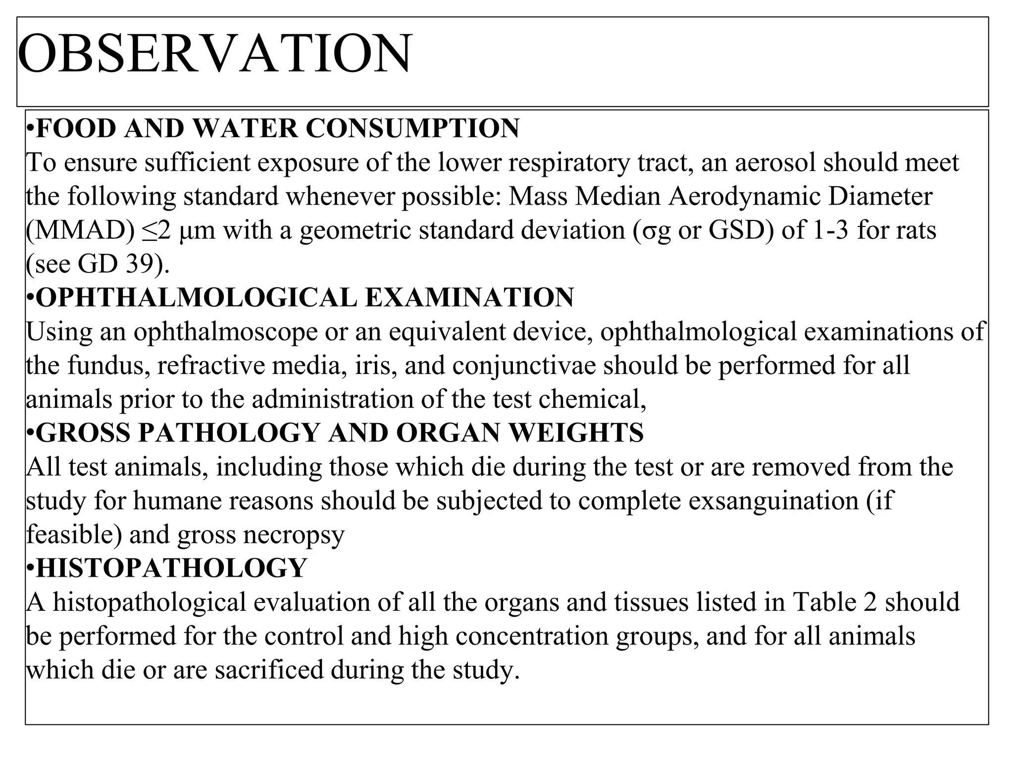 Inhalation Toxicity Studies- OECD guidelines | PPTX