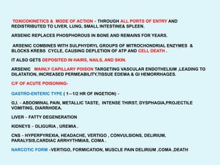 Toxicology ARSENIC (acute and Chronic).pptx