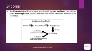 Toxicología Glicoles | PPTX