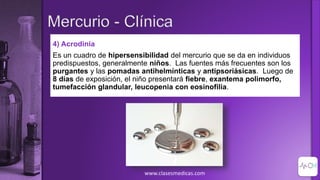 Toxicología Mercurio | PPTX
