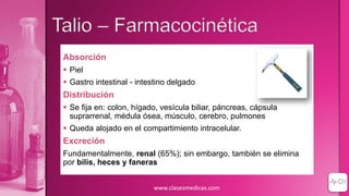 Toxicología Talio | PPTX