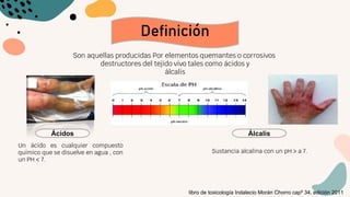 Intoxicación por causticos | PPTX