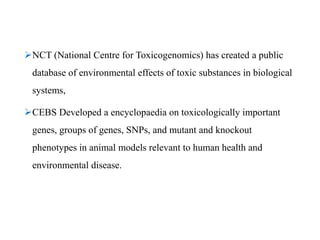 Toxicogenomics | PPTX