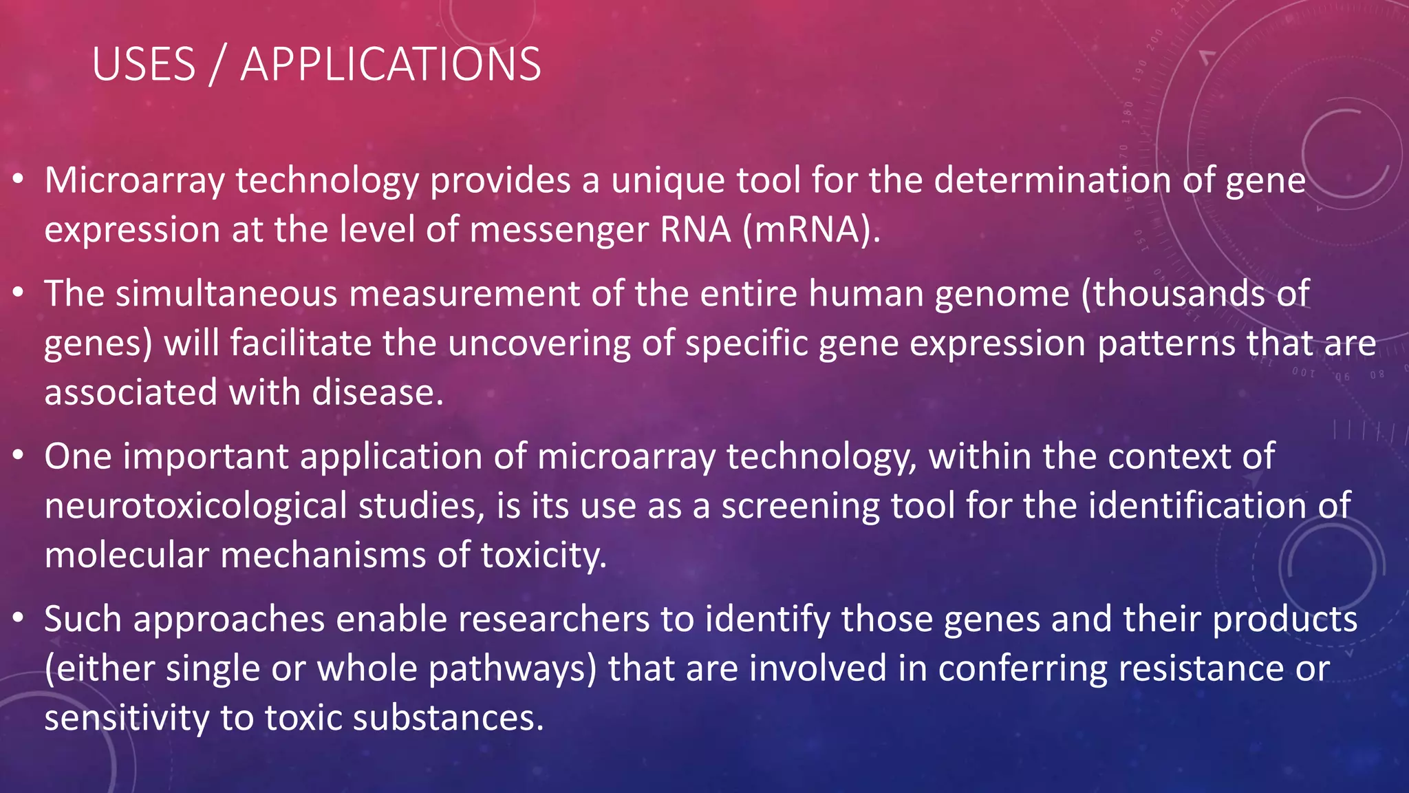 Toxicogenomics: microarray | PPTX | Biological Sciences | Science
