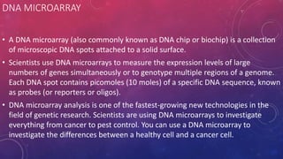 Toxicogenomics: microarray | PPTX