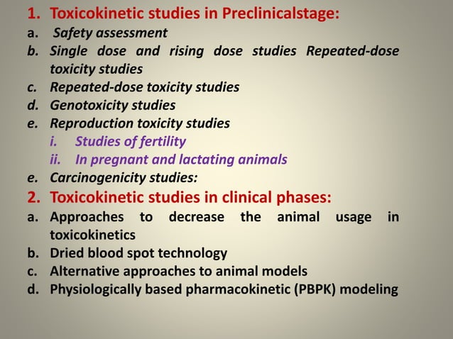 Toxicokinetic evaluation in preclinical studies by Shivam Diwaker ...
