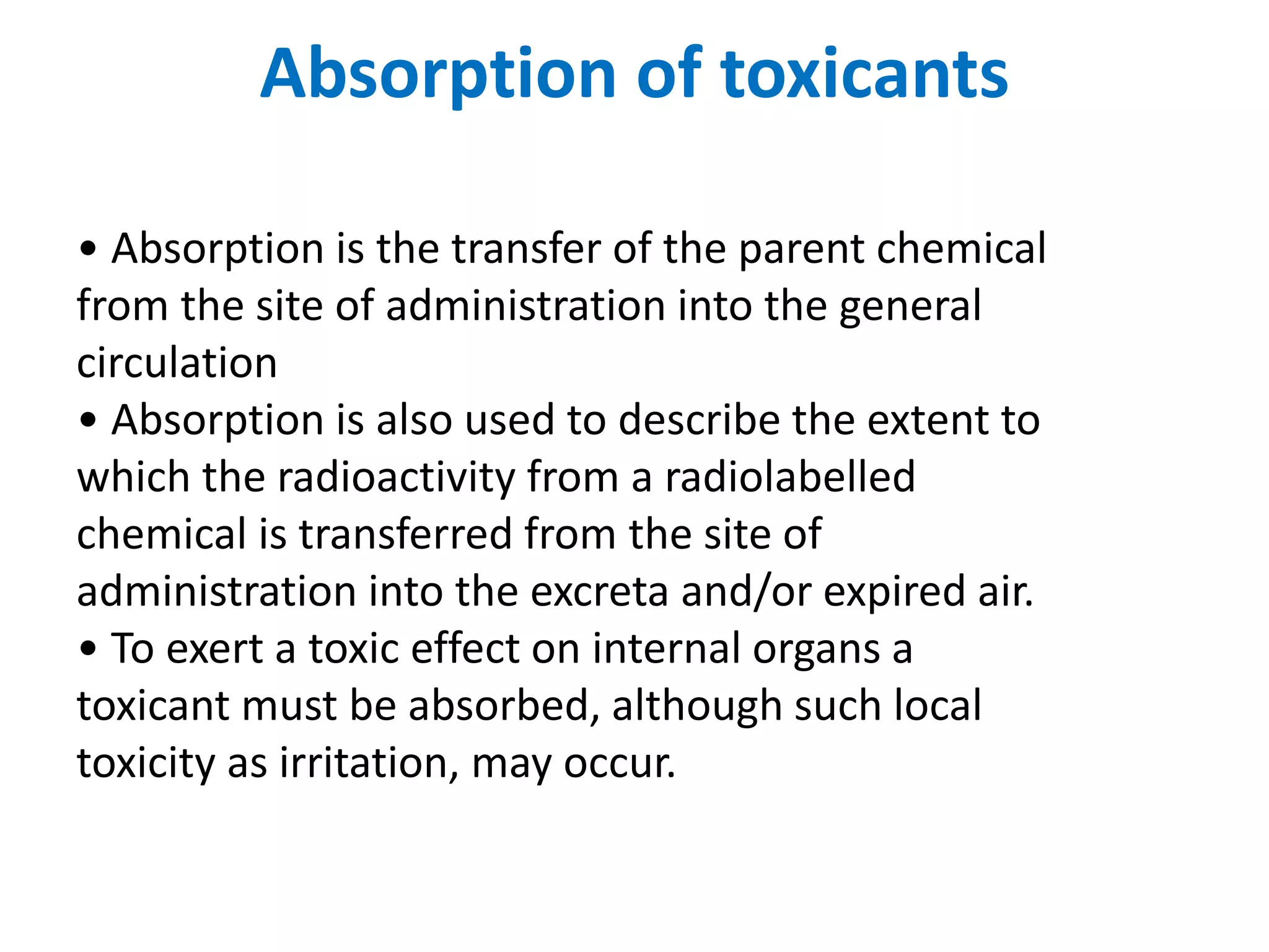 Toxicokinetics | PPTX