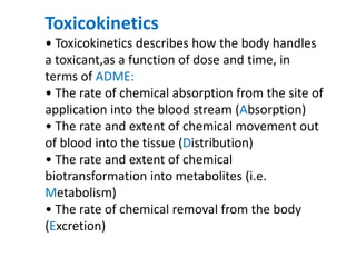 Toxicokinetics | PPTX