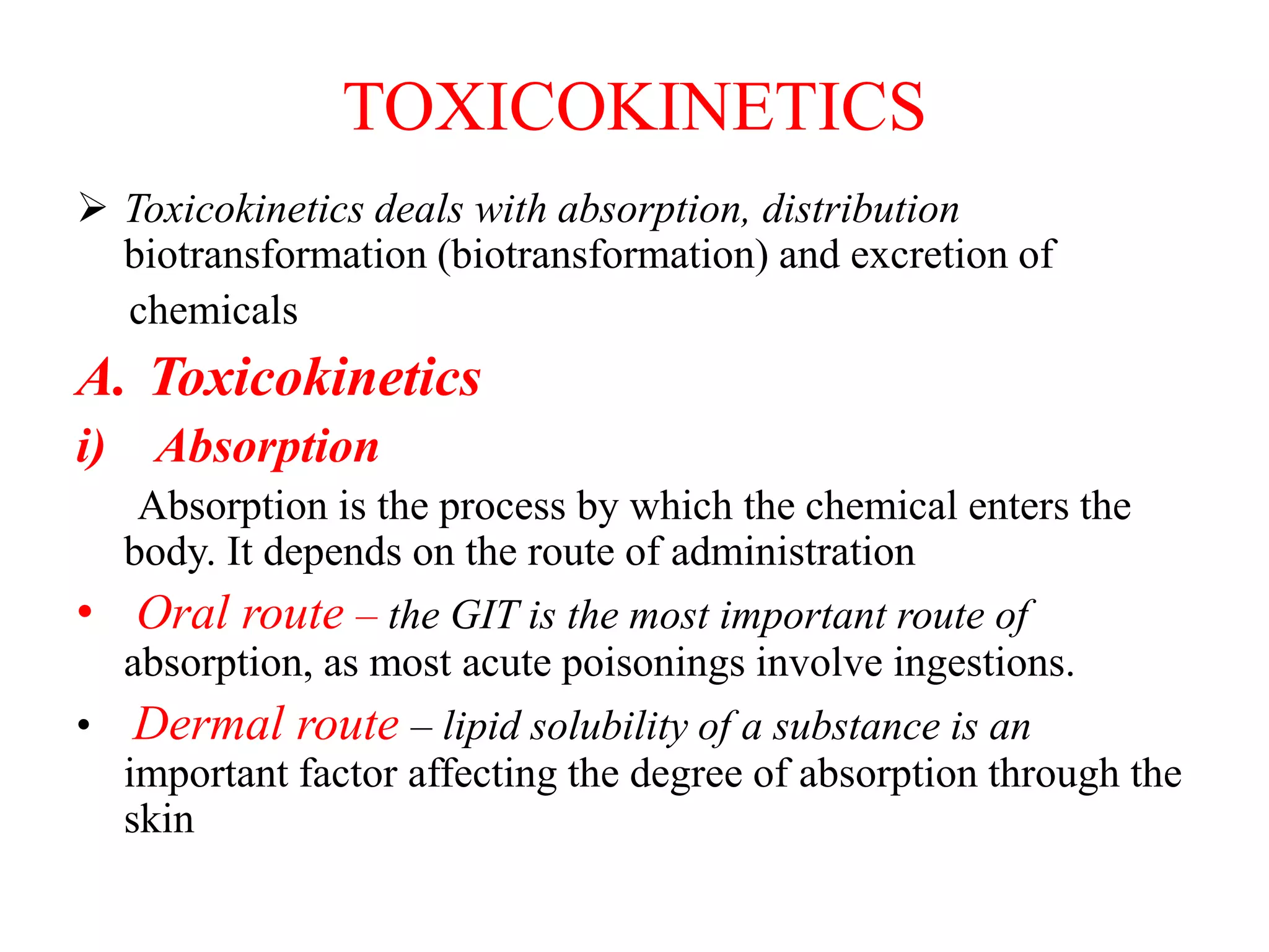 Toxicokinetics | PPTX