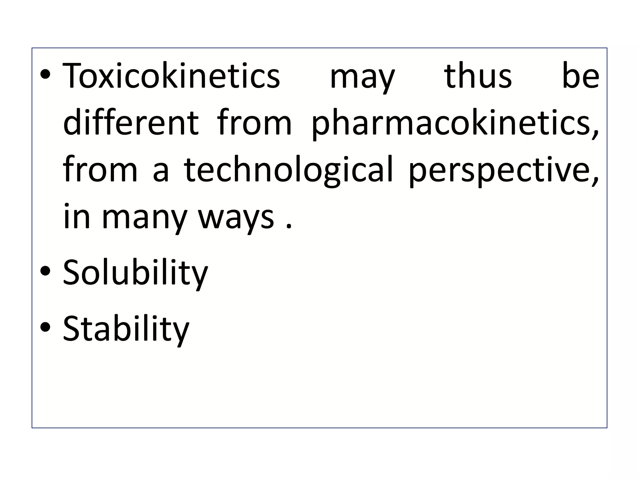 Toxicokinetics 4042019 | PPT