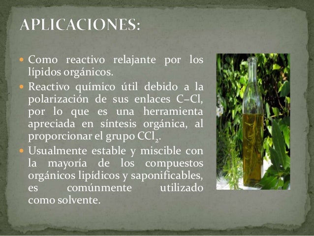 Cloroformo Usos