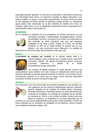 Toxicología de los Alimentos: Frutas y Hortalizas | DOCX