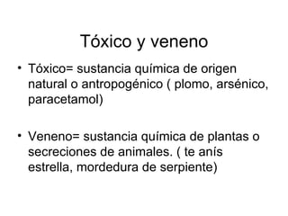 Toxicologia pediatrica | PPT