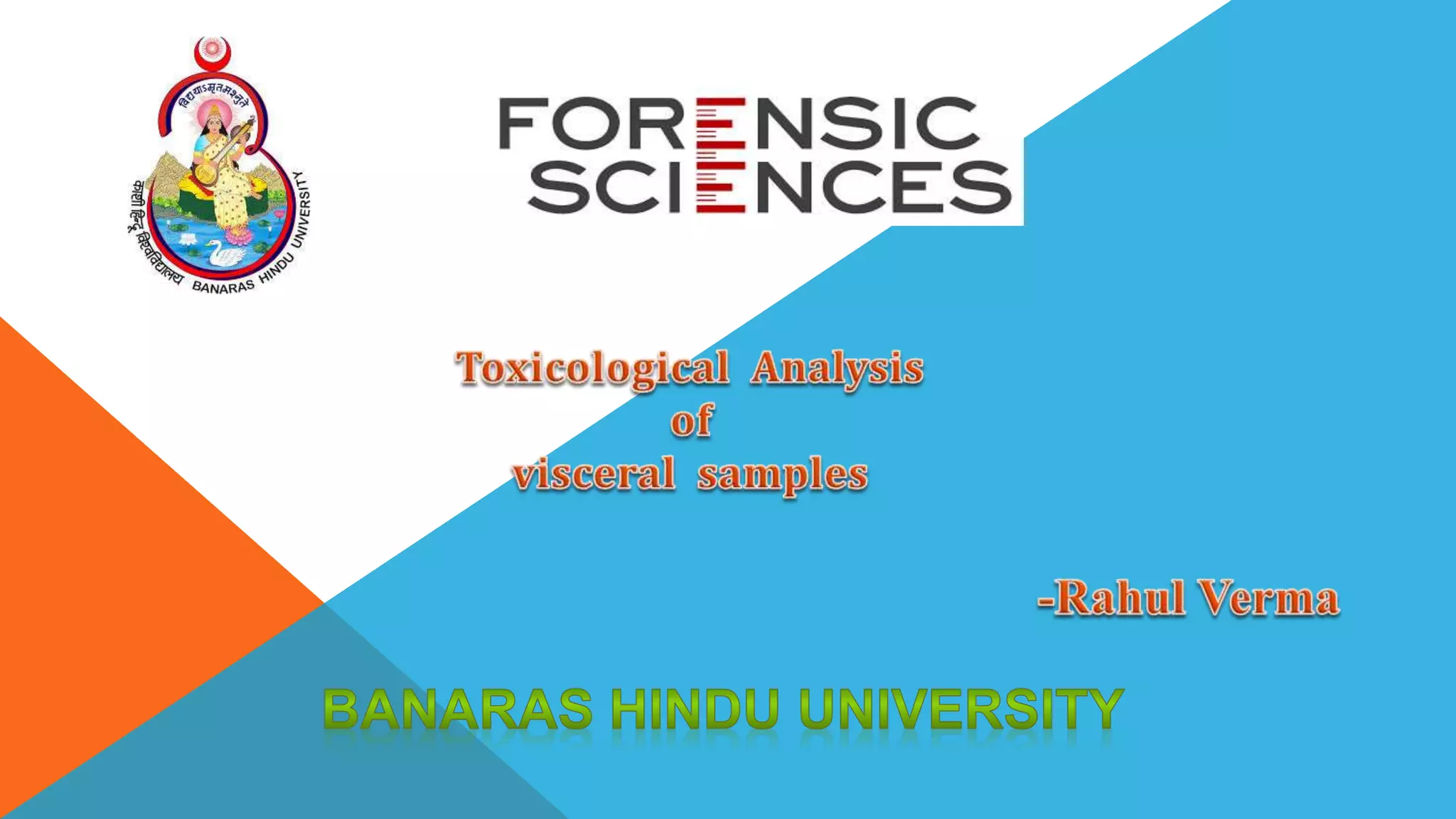 Toxicological analysis of visceral sample | PPTX