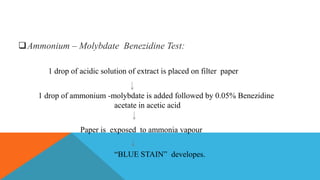 Toxicological analysis of visceral sample | PPTX