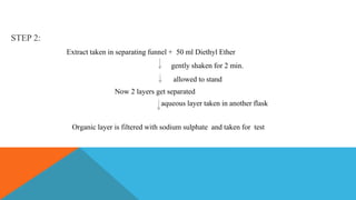 Toxicological analysis of visceral sample | PPTX