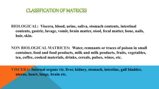 Toxicological analysis of visceral sample | PPTX