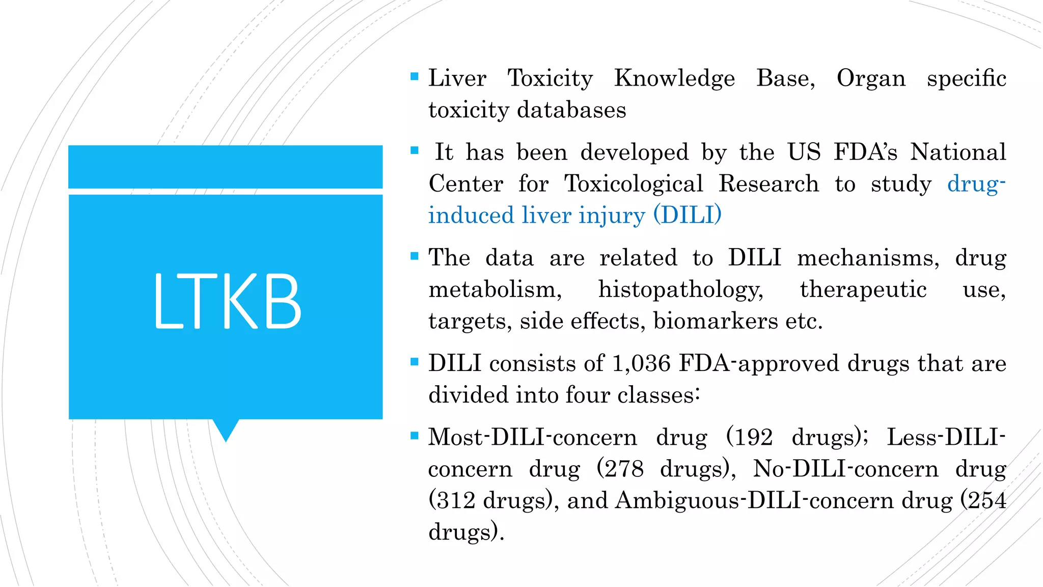 Toxicological databases | PPTX | Pharmaceutical Industry | Industries