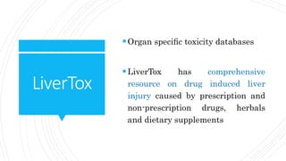 Toxicological databases | PPTX