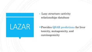 Toxicological databases | PPTX | Pharmaceutical Industry | Industries