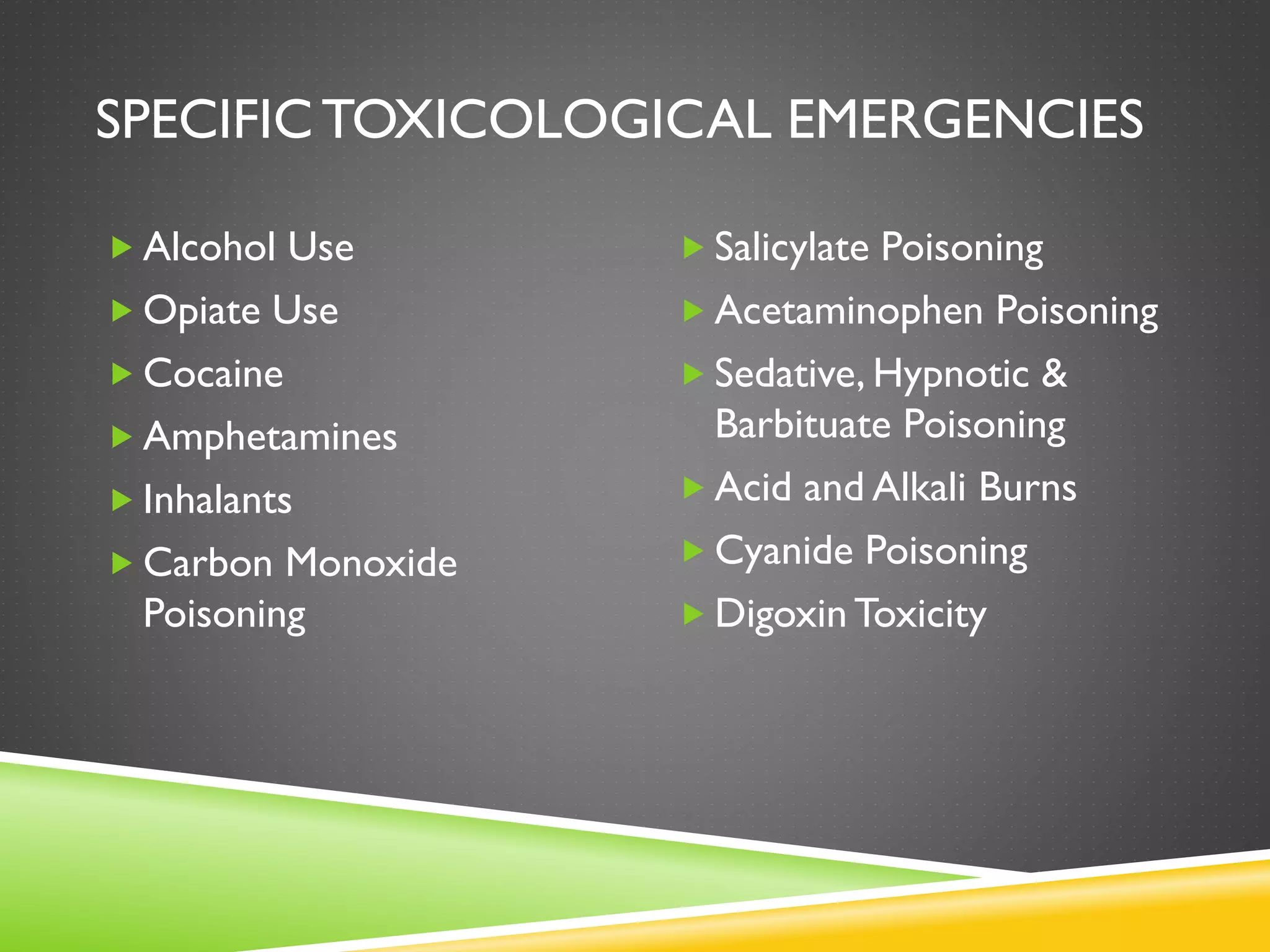 Toxicological emergencies ppt | PPTX