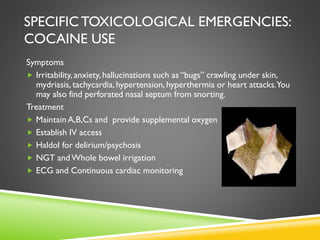 Toxicological emergencies ppt | PPTX