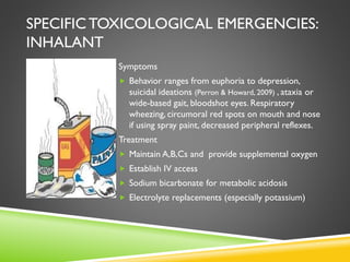 Toxicological emergencies ppt | PPTX