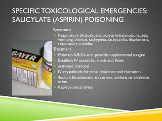 Toxicological emergencies ppt | PPTX
