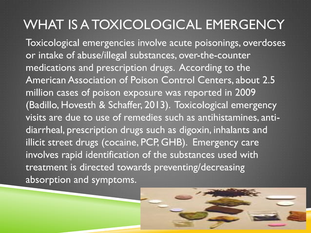 Toxicological emergencies ppt | PPTX