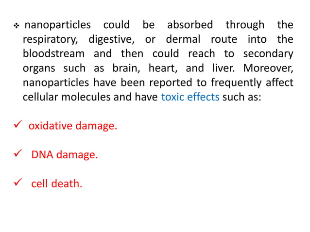 Toxicological of magnesium oxide nanoparticle in several mammalian | PPTX