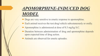 Toxicologiocal screening methods (antiemetic drugs) | PPTX